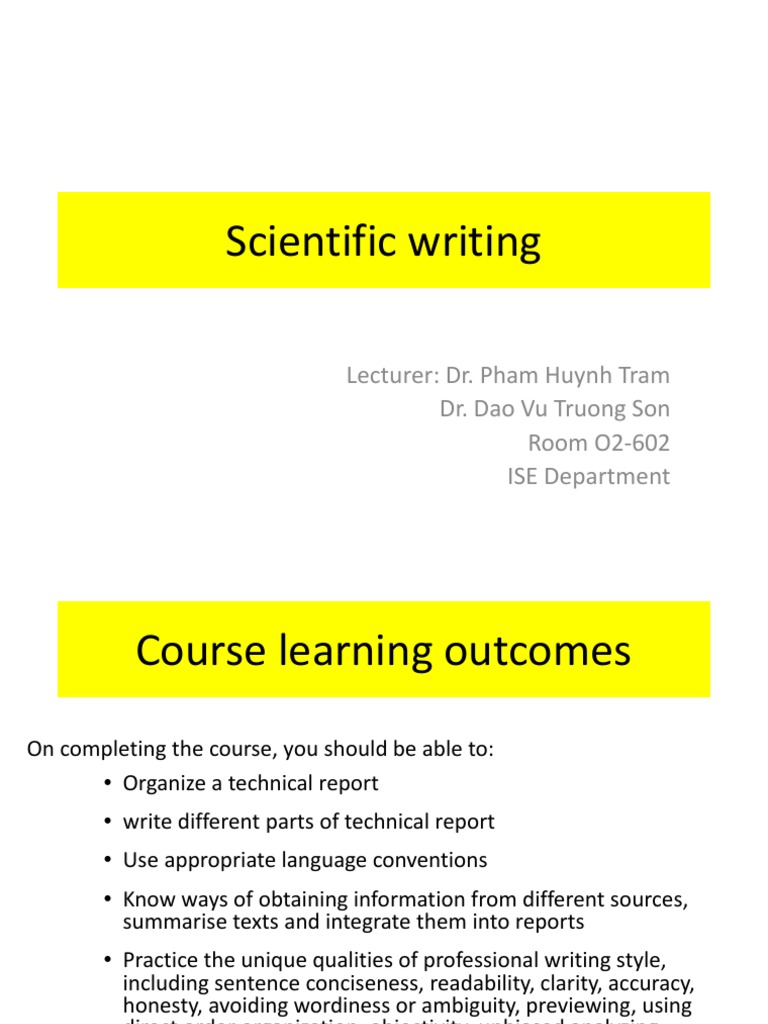 Technical Report Writing Course | PDF | Conceptual Model | Scientific ...