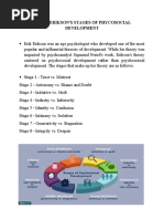 Quiz Worksheet Erikson S Stages of Psychosocial Development PDF | PDF