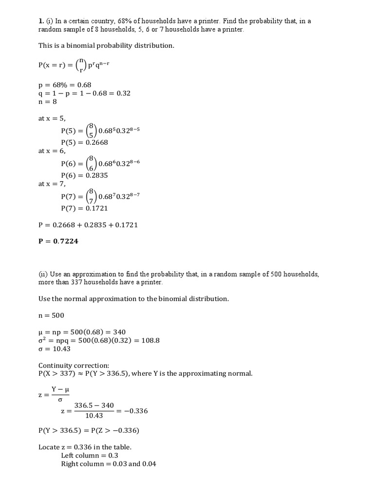 Assign-Probability Distribution Models | PDF | Normal Distribution ...