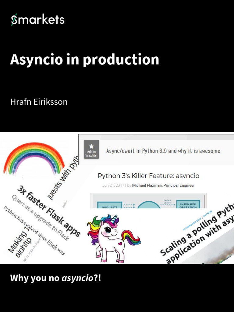 Asyncio in Production | Download Free PDF | Hypertext Transfer Protocol | Information Technology