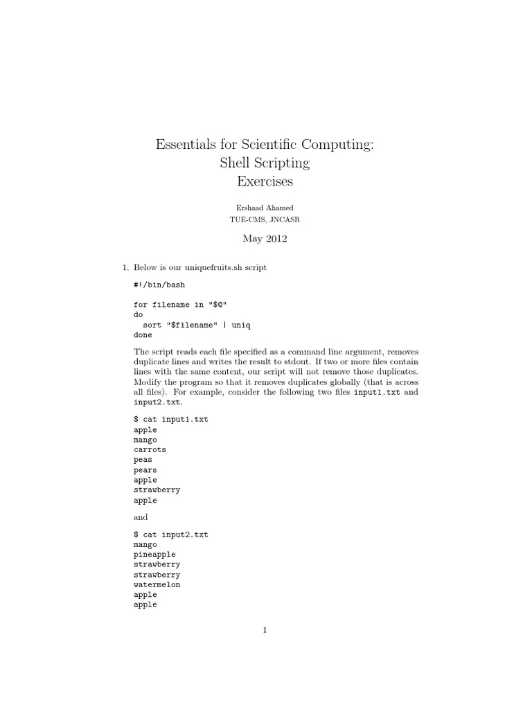 Linux Day 5 - Shell Exercises | PDF | Computer File | Computer Data