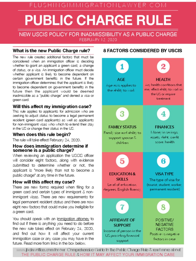 USCIS Public Charge Rule | PDF | The United States | Government