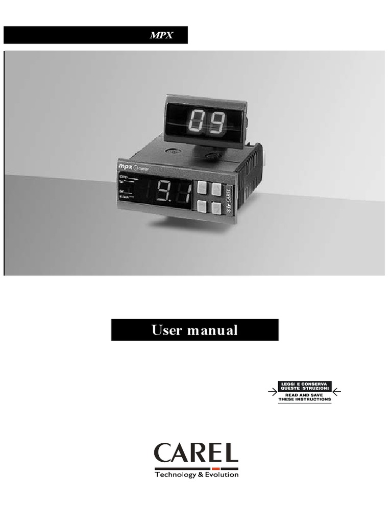 Carel MPX PDF | PDF | Parameter (Computer Programming) | Remote Control