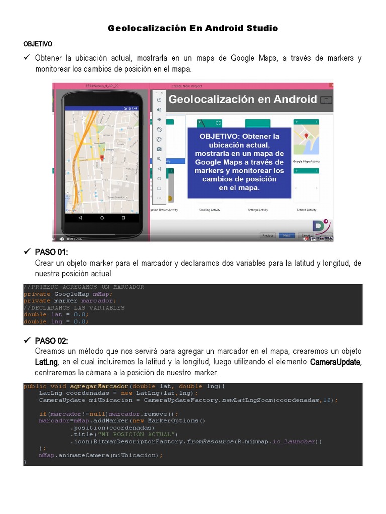 Geolocalización en Android Studio | PDF | Programación de computadoras ...