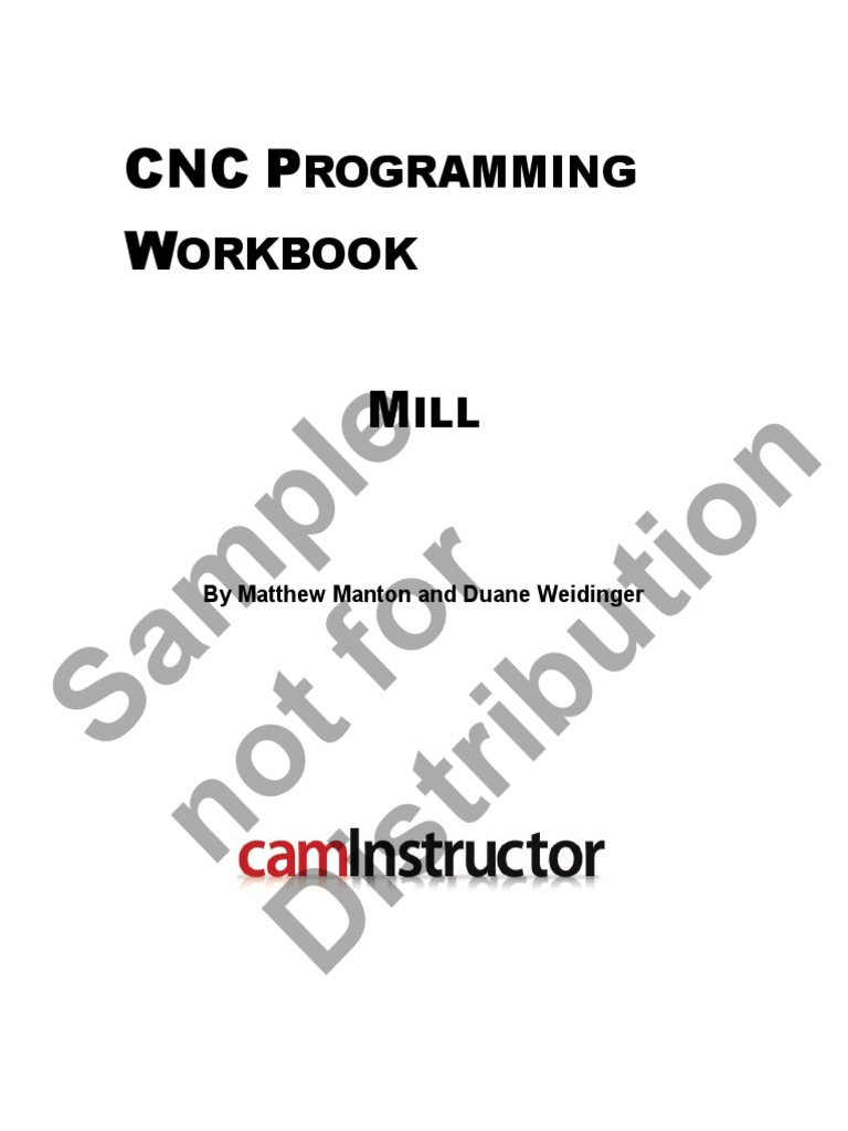 MASTERCAMCNC Programming Workbook - Mill PDF | PDF | Numerical Control | Drilling