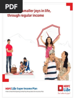 HDFC Life Sanchay Par Advantage Plan | PDF | Insurance | Life Insurance