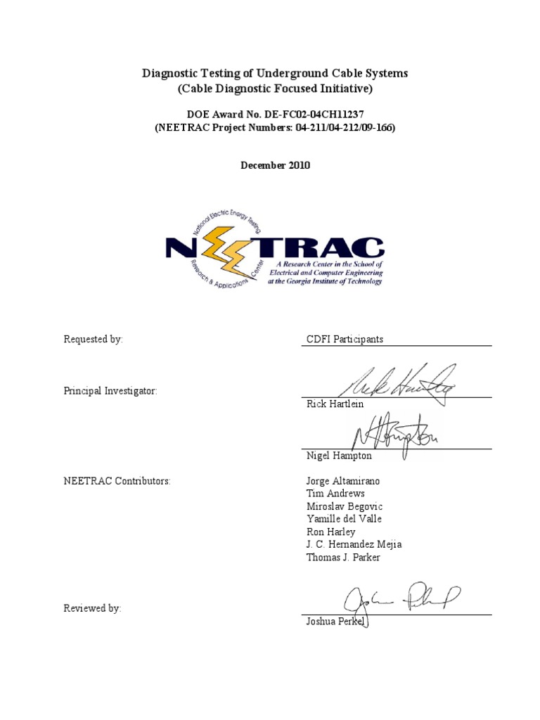 CDFI Phase 1 Final-Report PDF | PDF | Dielectric | Accuracy And Precision