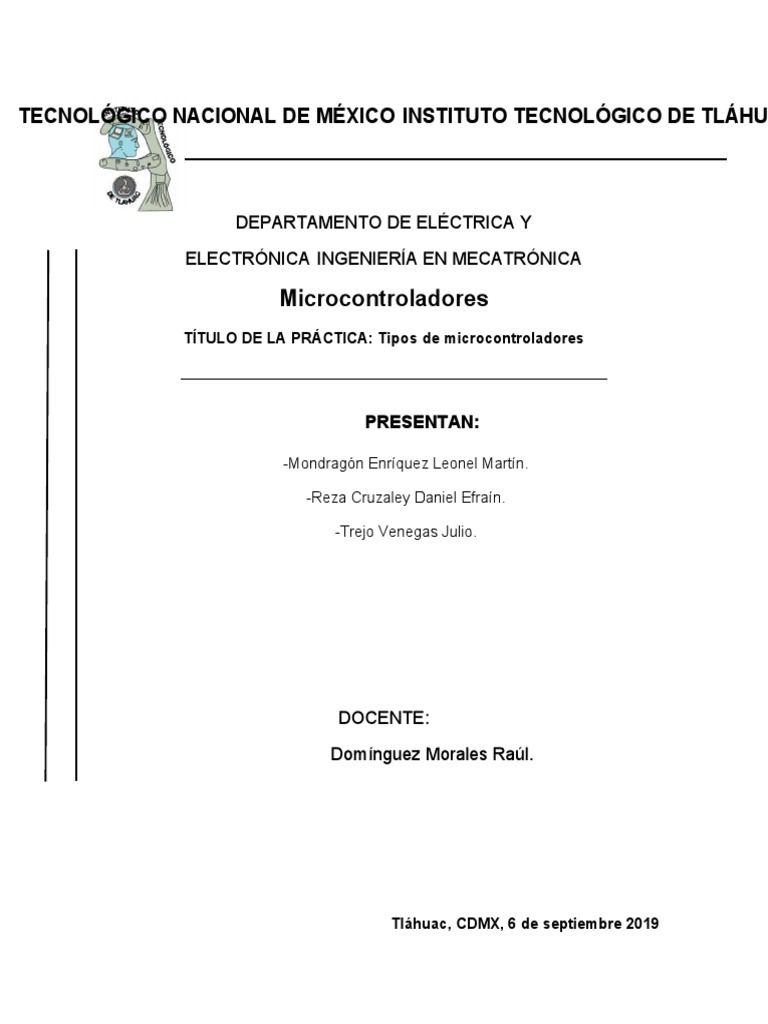 Tipos de Microcontroladores | PDF | Microcontrolador | Circuito integrado