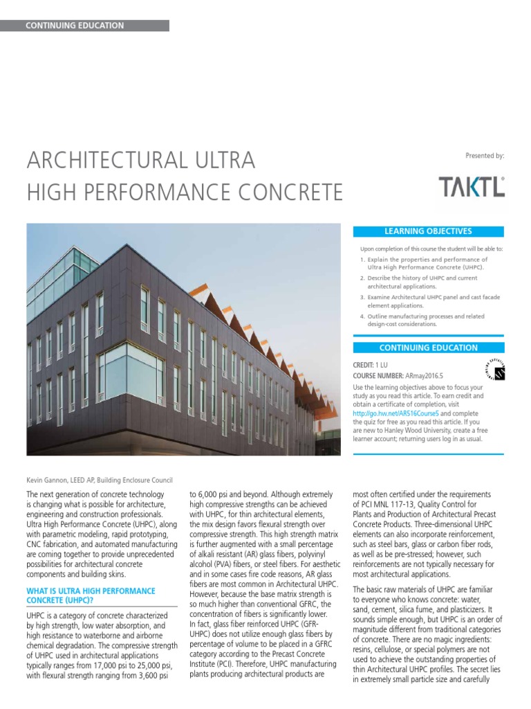 TAKTL Digital | PDF | Precast Concrete | Casting