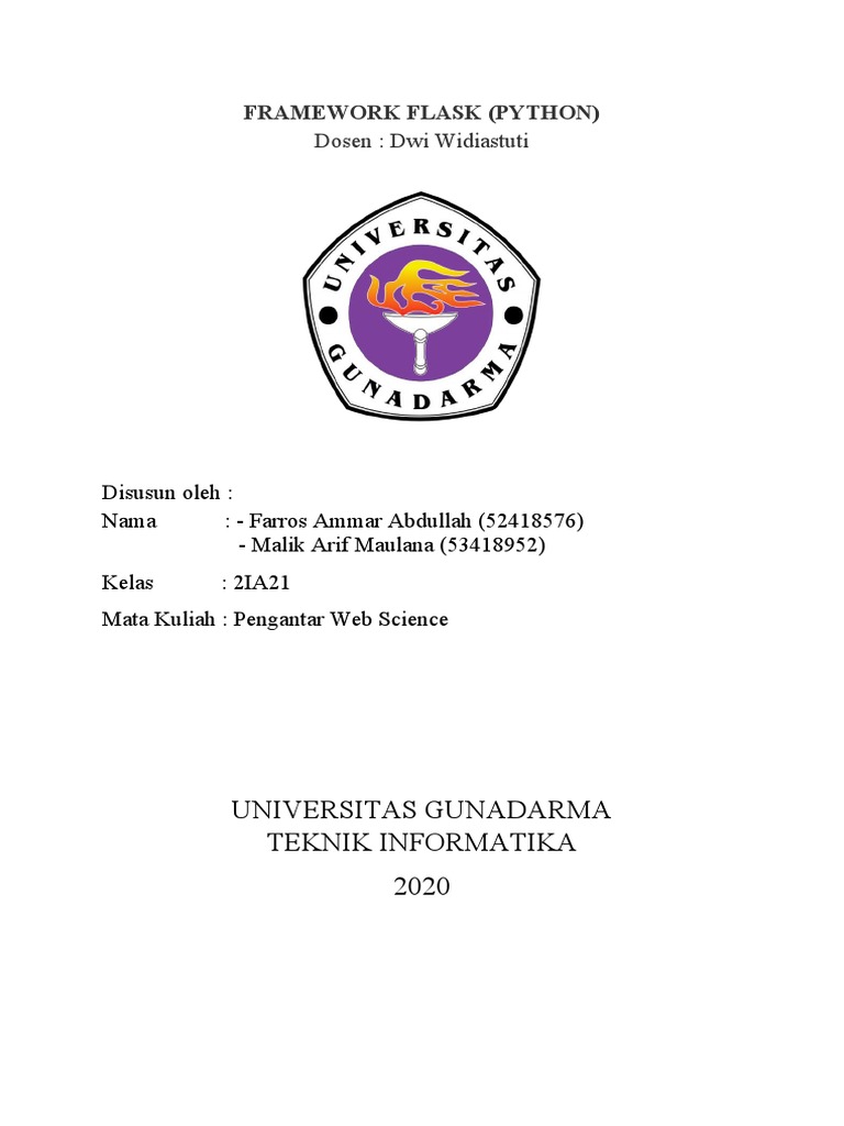 FRAMEWORK FLASK (Python) | PDF