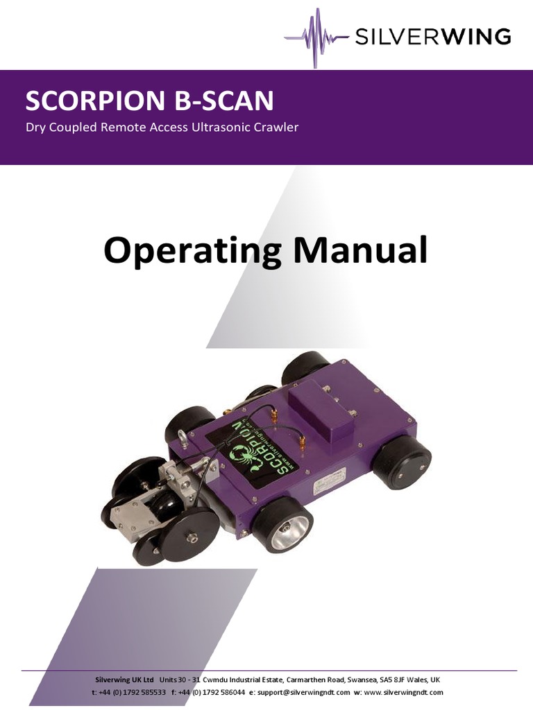 Scorpion B-Scan Manual Rev 6.0 | PDF | Medical Ultrasound | Electrical ...