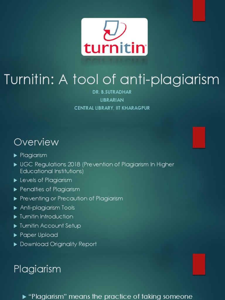 Turnitin-A-Tool of Anti-Plagiarism | PDF | Turnitin | Plagiarism