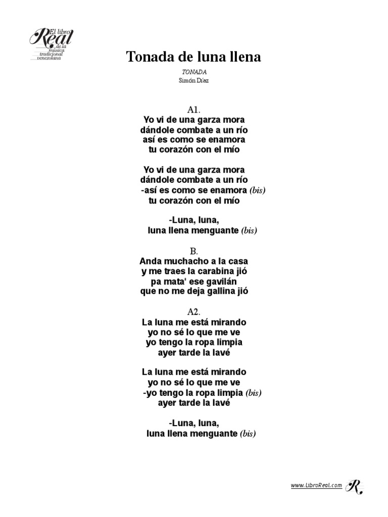 Tonada de Luna Llena - Letra | PDF