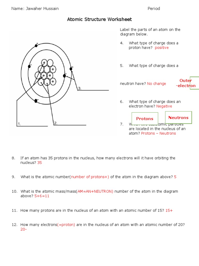 Atomic Structure | PDF | Atoms | Atomic Nucleus