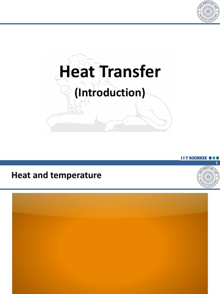 Heat Transfer Introduction | PDF | Heat Transfer | Thermal Conduction