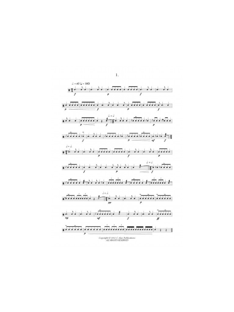 Artistic Studies - Snare Drum | PDF