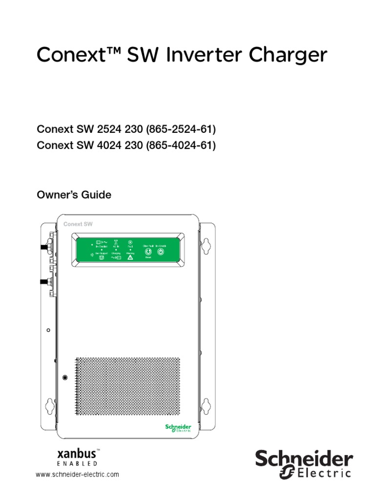Conext SW User Guide PDF | PDF | Battery Charger | Power Inverter
