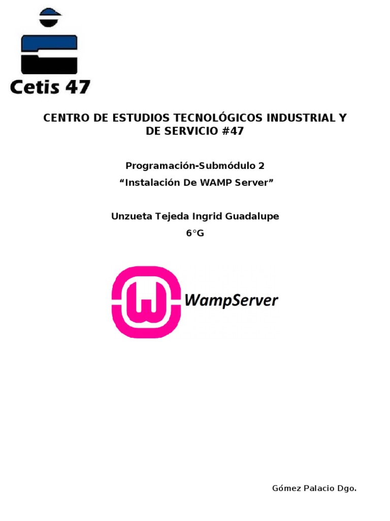 Instalación de Wampserver | PDF | Php | Mi sql
