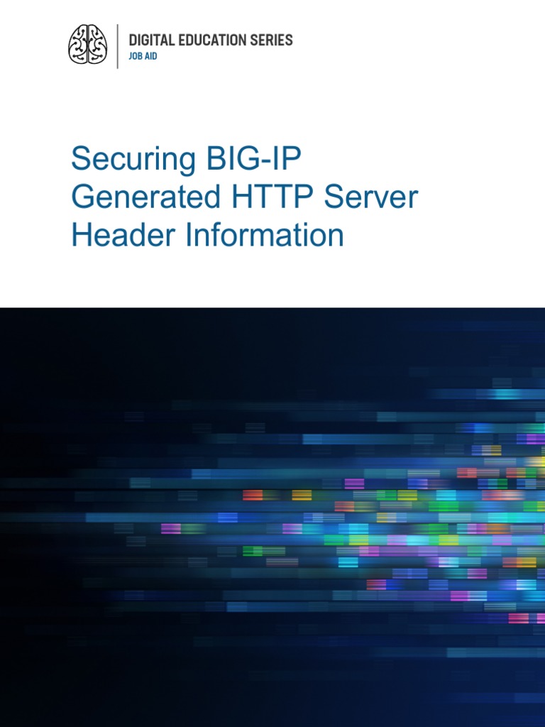 Securing BIG-IP Generated HTTP Server Header Information | PDF ...