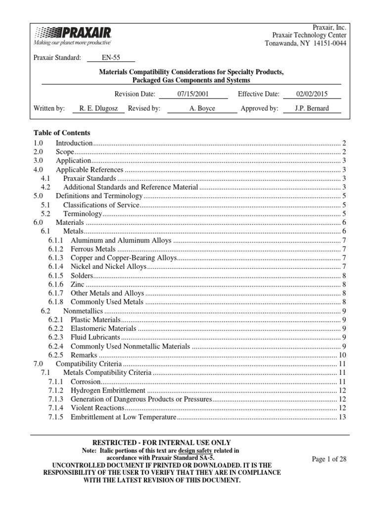 En-0055 Compatibilidad de Materiales PDF | PDF | Alloy | Steel