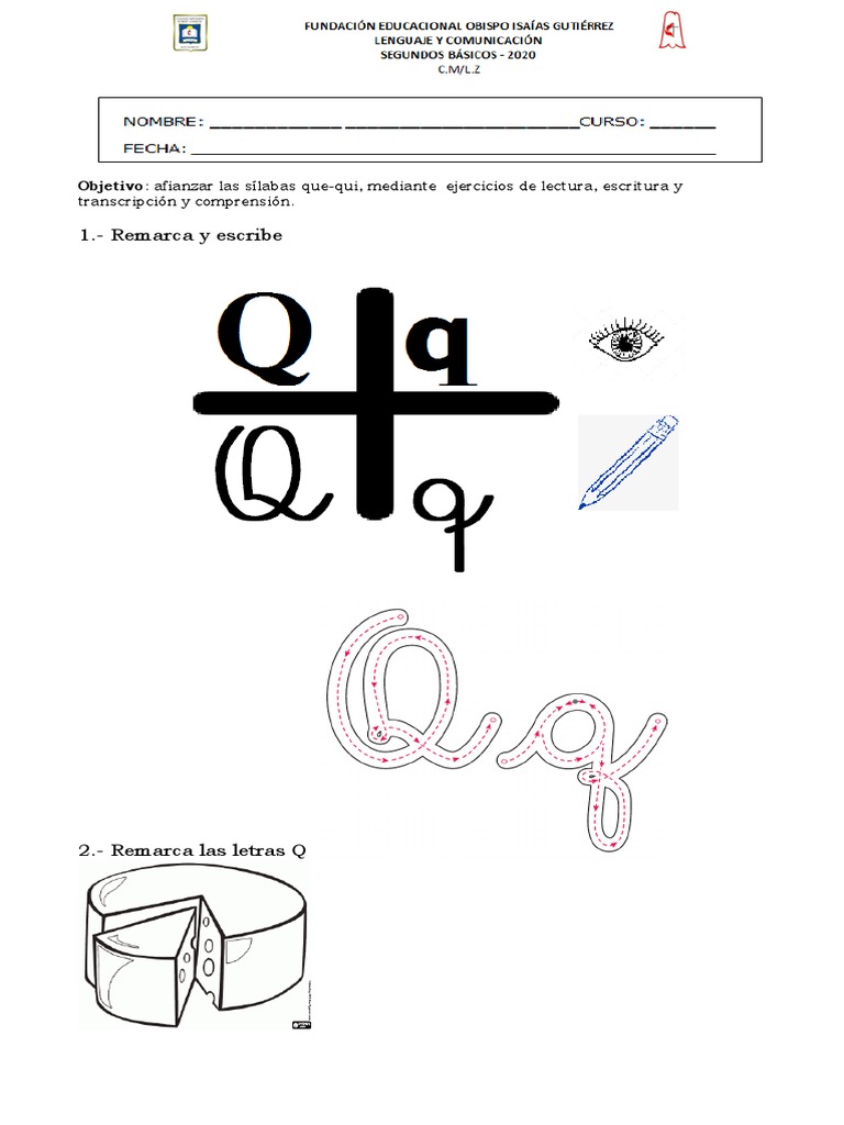 Sílaba Que Qui | PDF