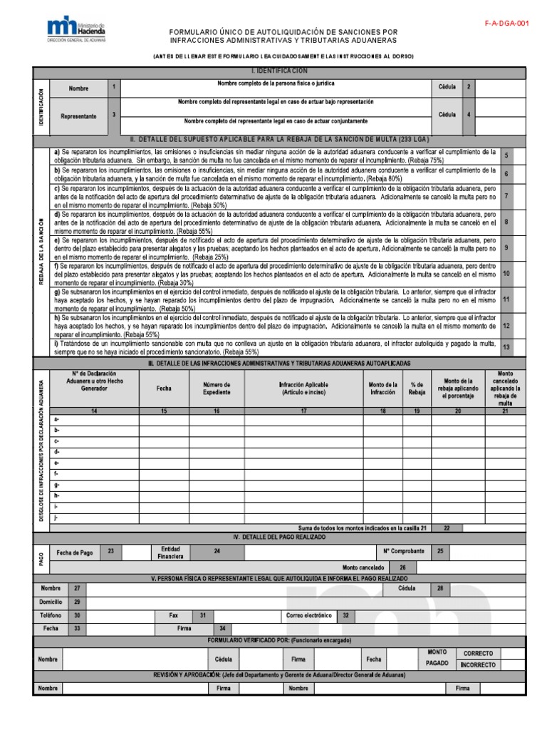 Formulario Multa | PDF