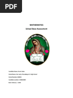 Math Sba Sample 1 | PDF | Chart | Track And Field