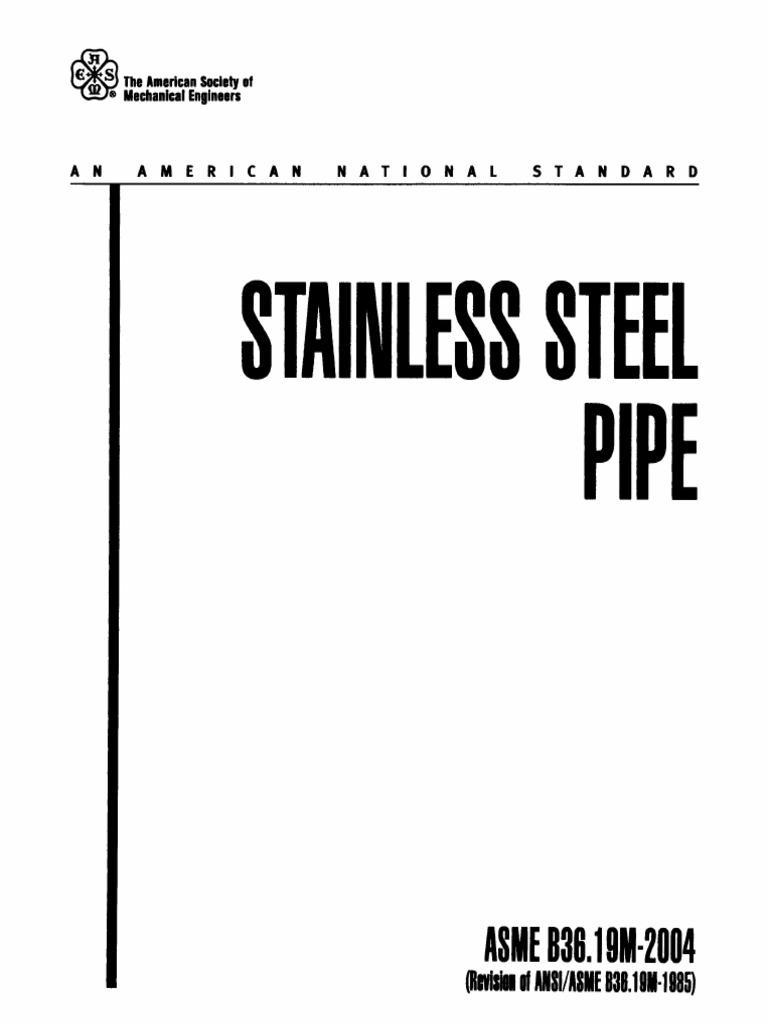 Asme B36 19M - 2004 PDF | PDF