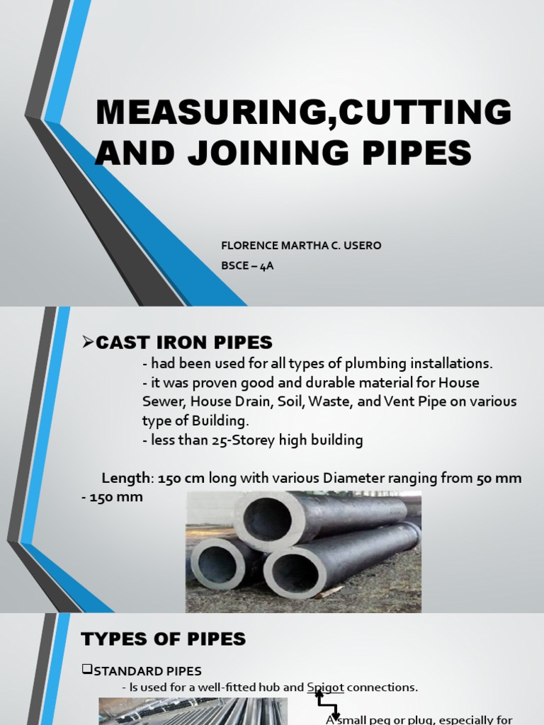 Measuring, Cutting and Joining Pipes | PDF | Soldering | Pipe (Fluid ...