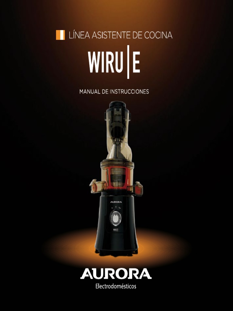 Manual Juguera WIRU E | PDF