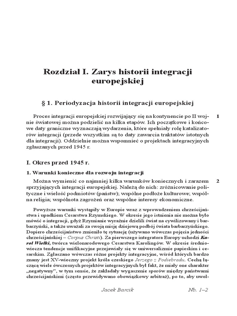 Prawo Unii Europejskiej Jacek Barcik Darmowy Fragment | PDF