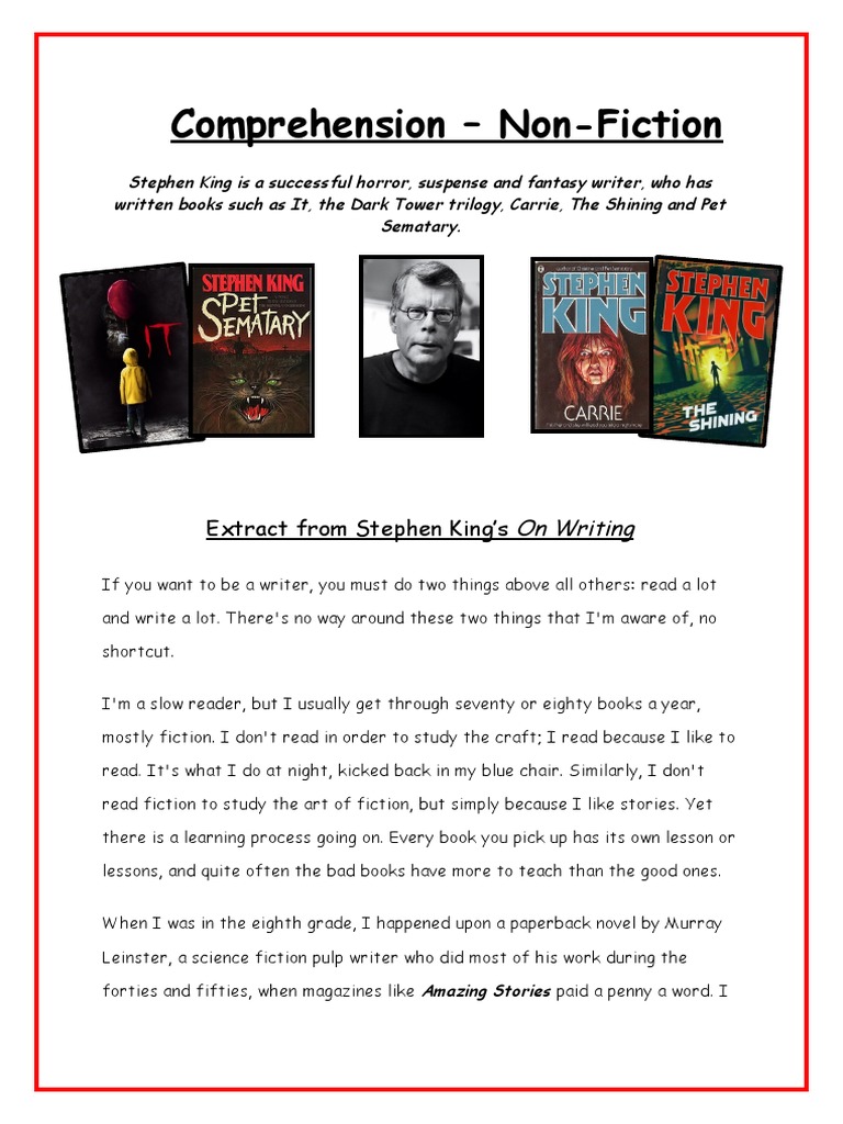 Insights from Stephen King's On Writing | PDF | Stephen King | Writers