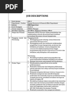 Contoh Format Job-Description | PDF
