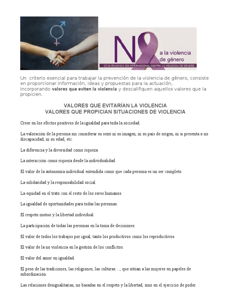 Prevención de Violencia de Género | PDF | La violencia contra las ...