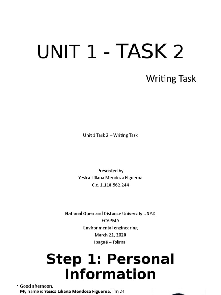 Unit 1 - Task 2 | PDF