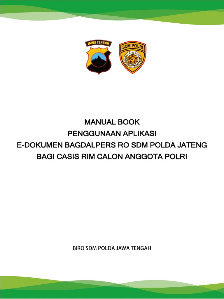 Manual Book Aplikasi E-Dokumen Casis PDF | PDF