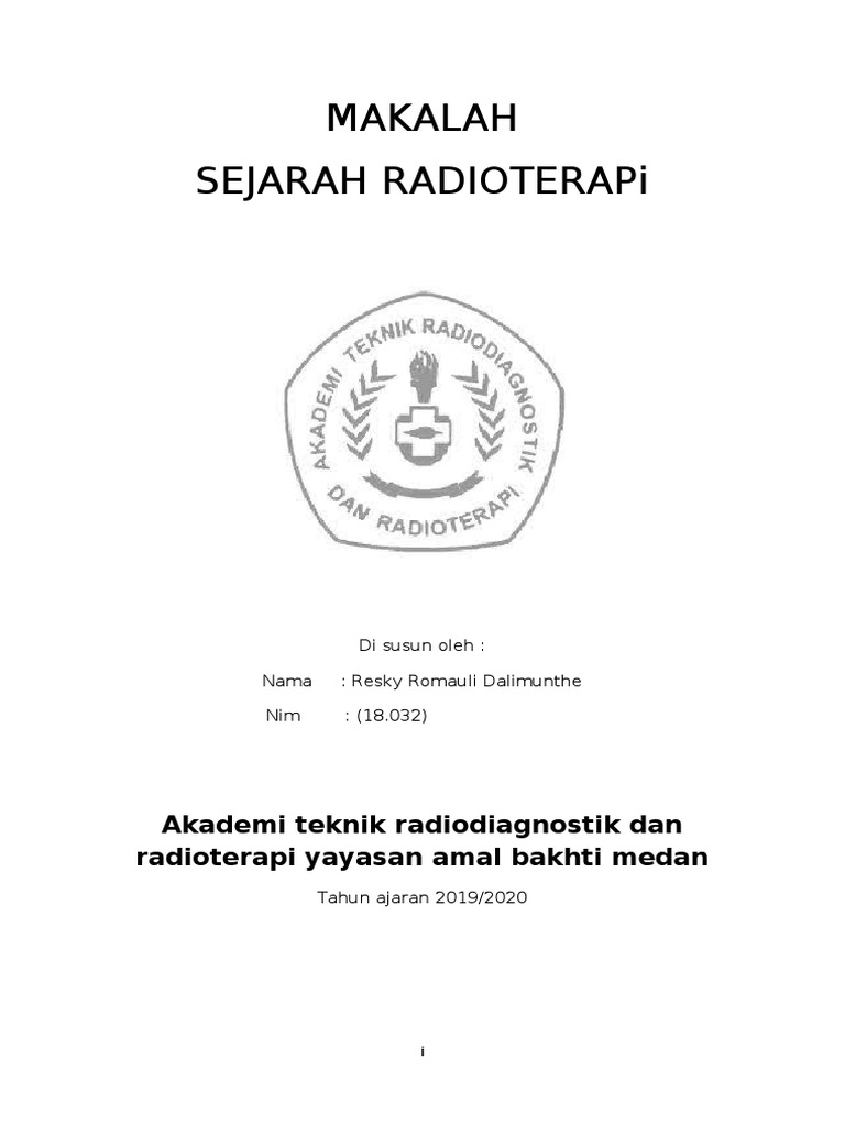 Sejarah Perkembangan Radioterapi | PDF
