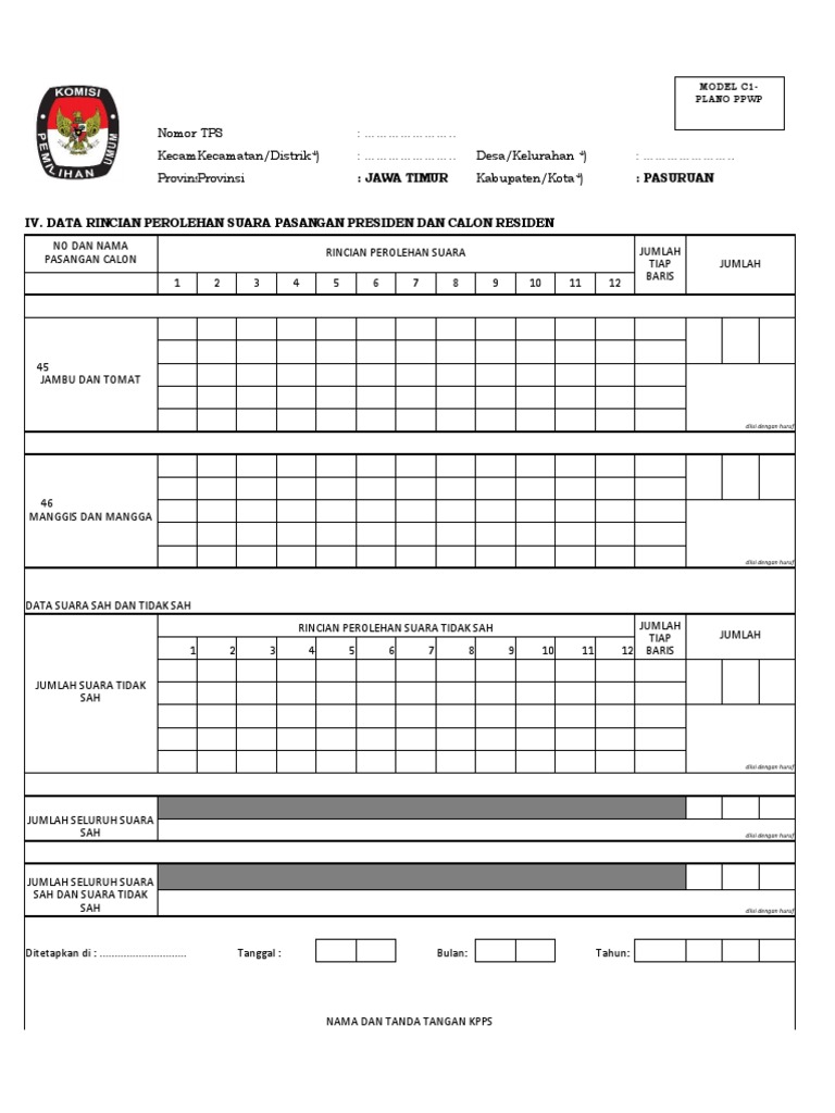 Contoh C1 Plano Kraton | PDF