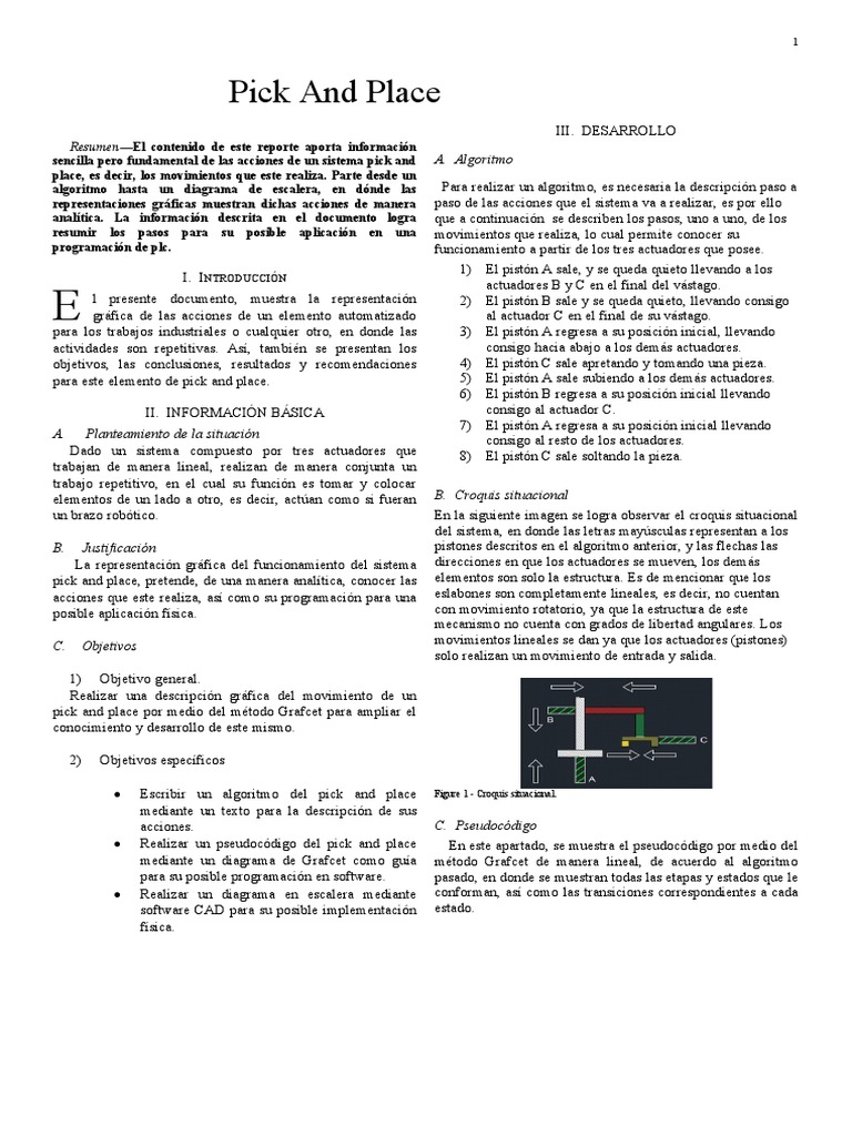 Pick and Place | PDF | Solenoide | Algoritmos