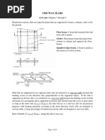 One Way Simply-Supported and Continuous Solid Slab | PDF | Bending ...