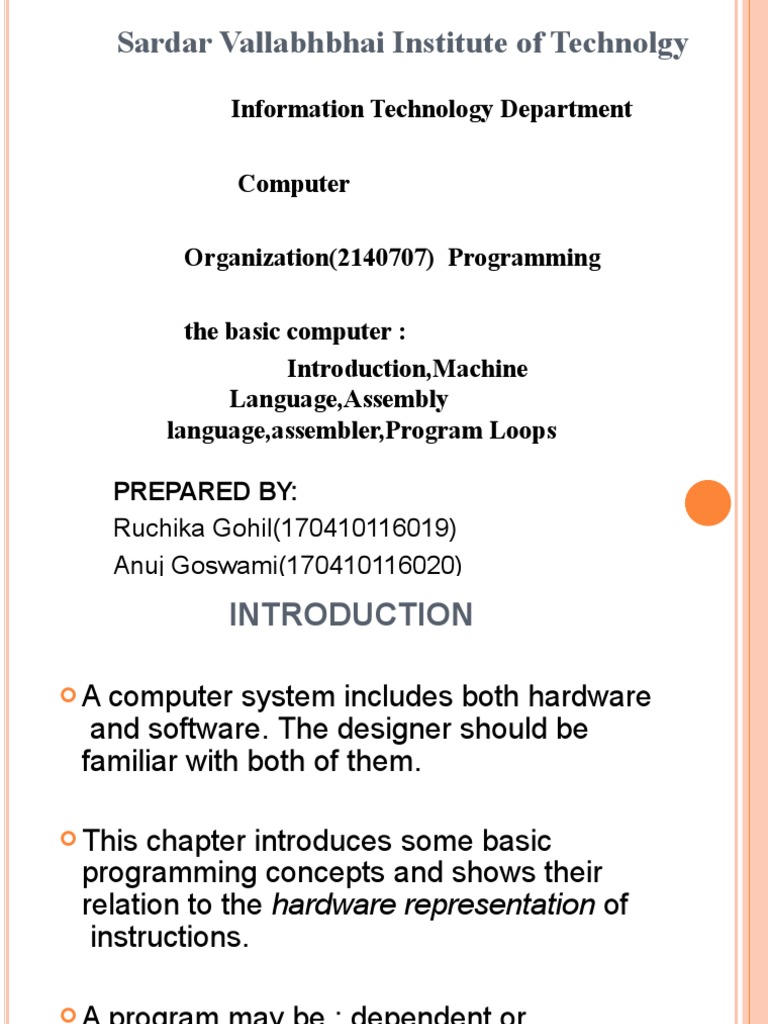 Machine Language | PDF | Assembly Language | Computer Program