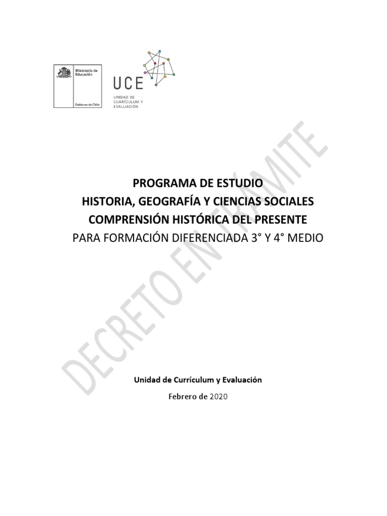 Programa Historia 3ro PDF | PDF | Ciencias sociales