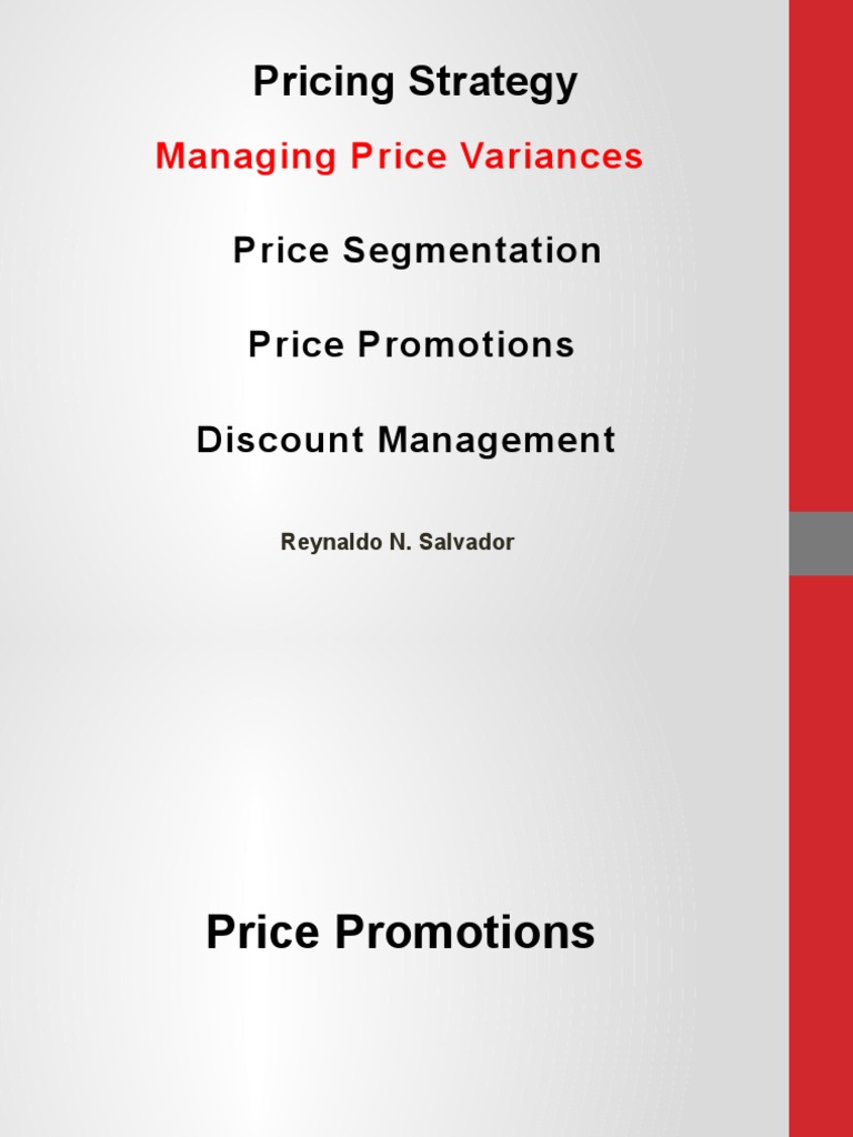 Promotional Pricing | PDF | Pricing | Retail