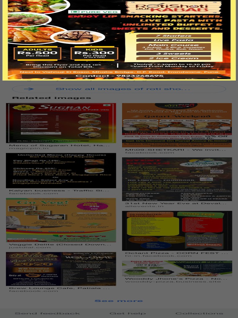 Roti Shoti Aur Kabab Menu Card - Google Search | PDF | Menu | Food Industry