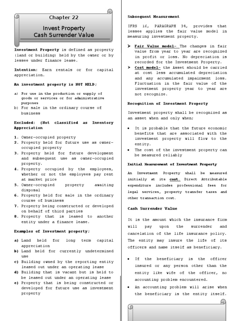 Accounting Theories Summary In Intermediate Accounting Pdf