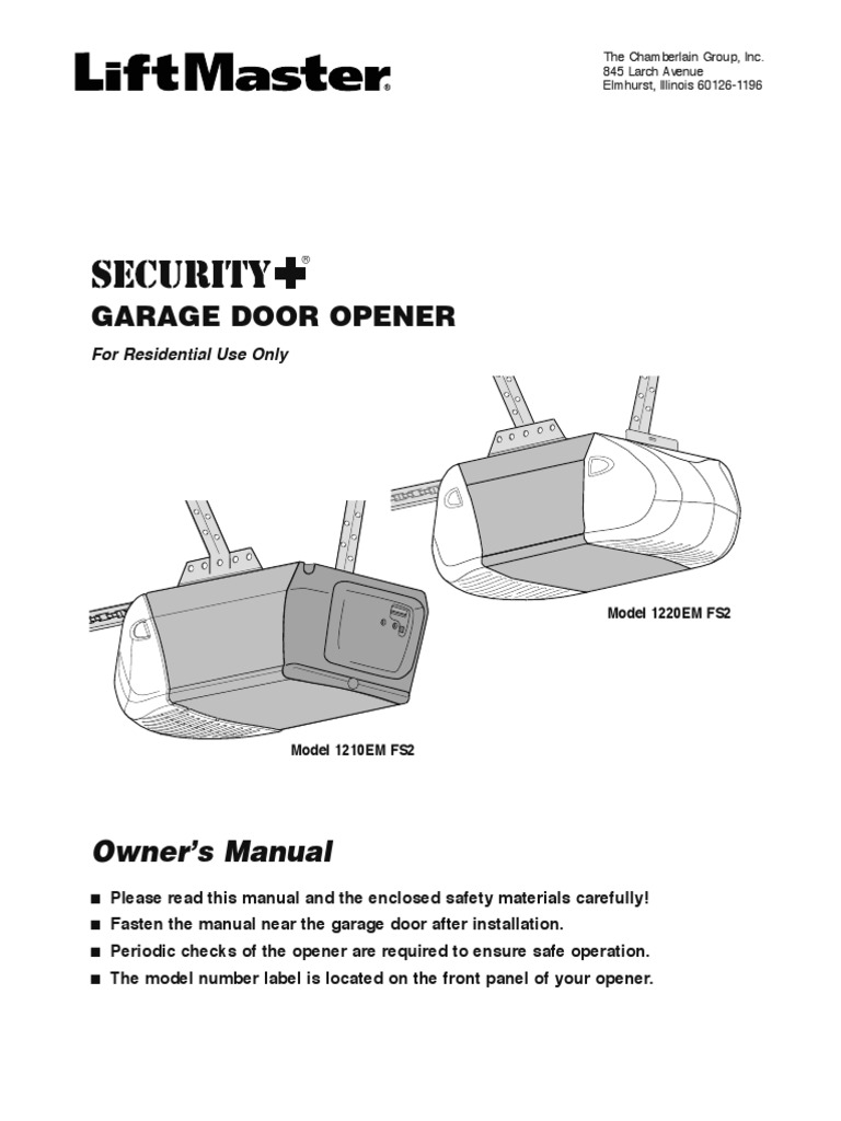 Manual Liftmaster | PDF | Nut (Hardware) | Screw