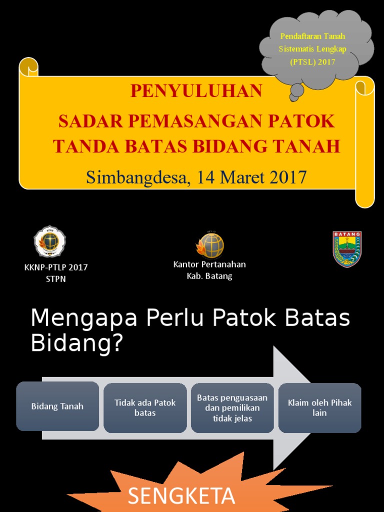 Pemasangan Patok Batas Tanah yang Tepat | PDF
