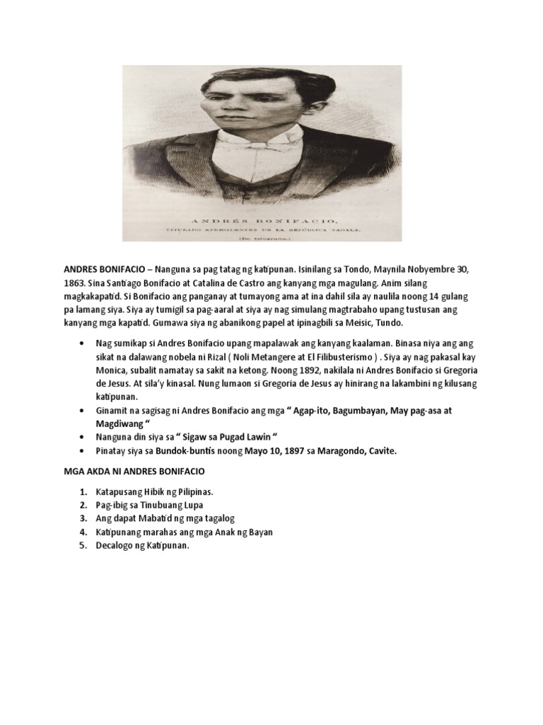 Andres Bonifacio | PDF