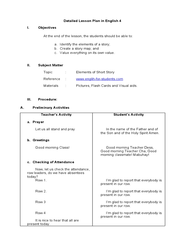 4th Grade Esl Lesson Plans