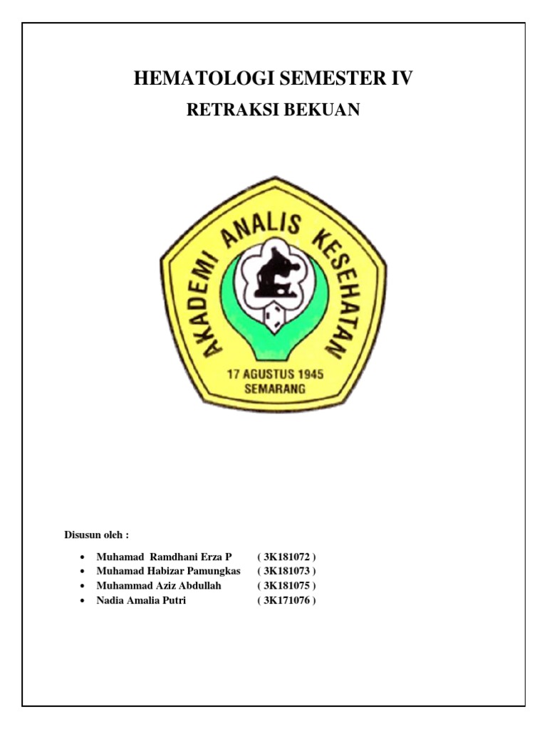 Panduan Retraksi Bekuan Mahasiswa | PDF | Sains & Matematika